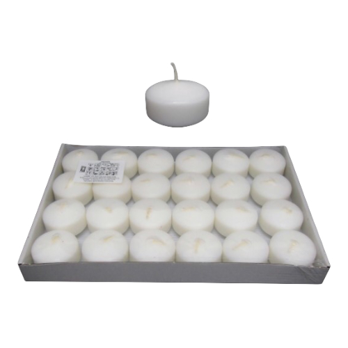 VELA - PACK 24 VELAS BLANCO 50MM - Francacor